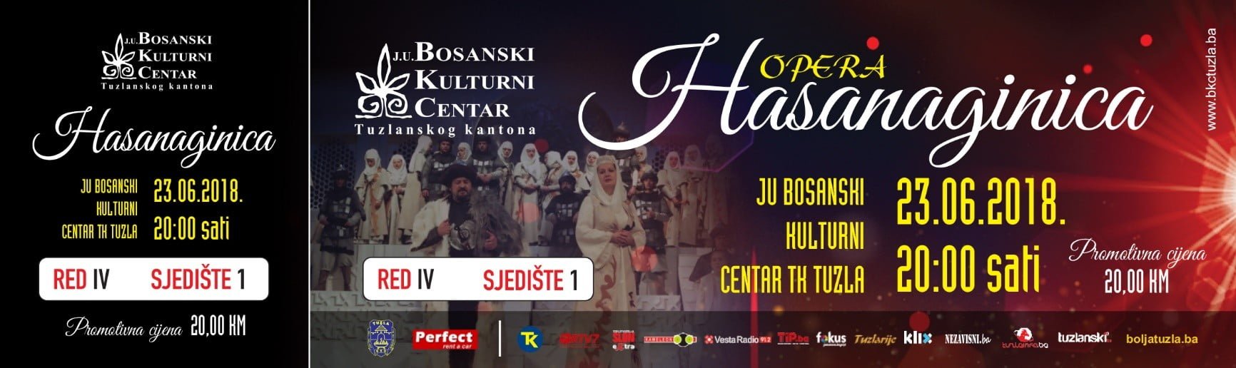 Opera ponovo na sceni JU BKC TK 23. juna 2018. godine Počela prodaja ulaznica za operu ...