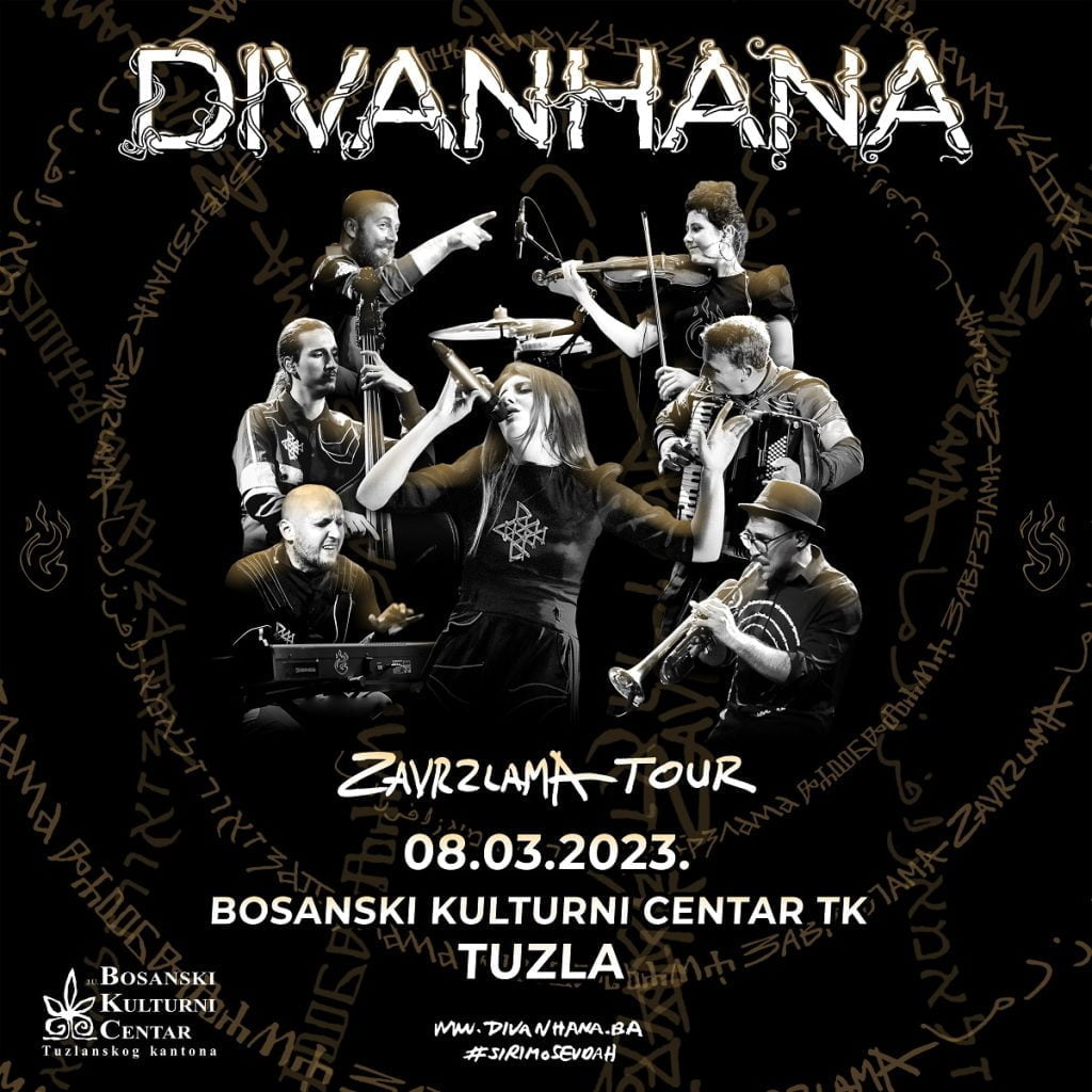 "Zavrzlama tour 2023": Koncert benda Divanhana 8. marta u BKC TK u Tuzli