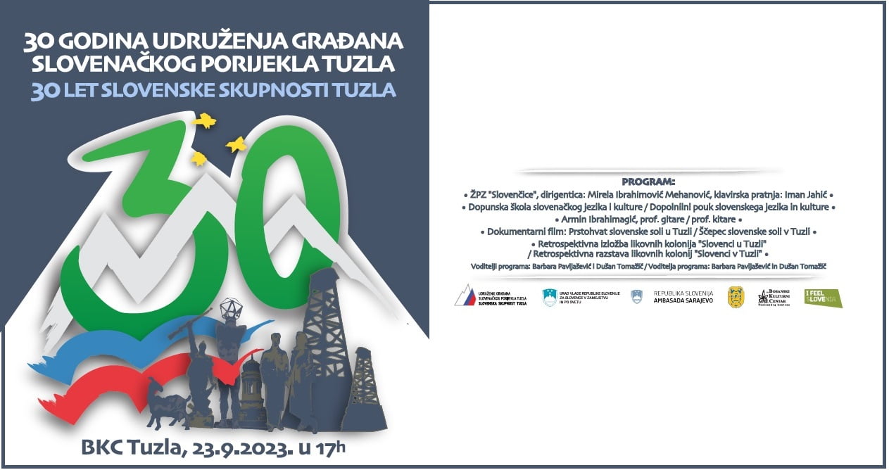 Udruženje građana slovenačkog porijekla Tuzla tri decenije rada obilježava u BKC TK