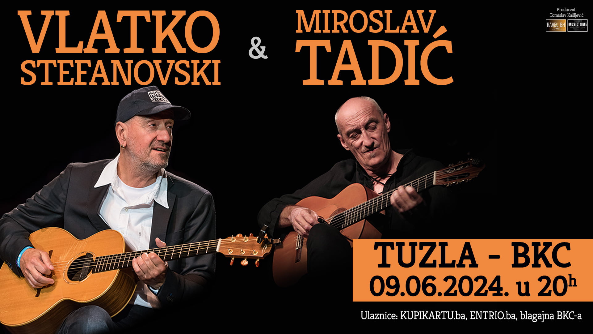 Legendarni duo na gitarama Vlatko Stefanovski & Miroslav Tadić 9. juna ...