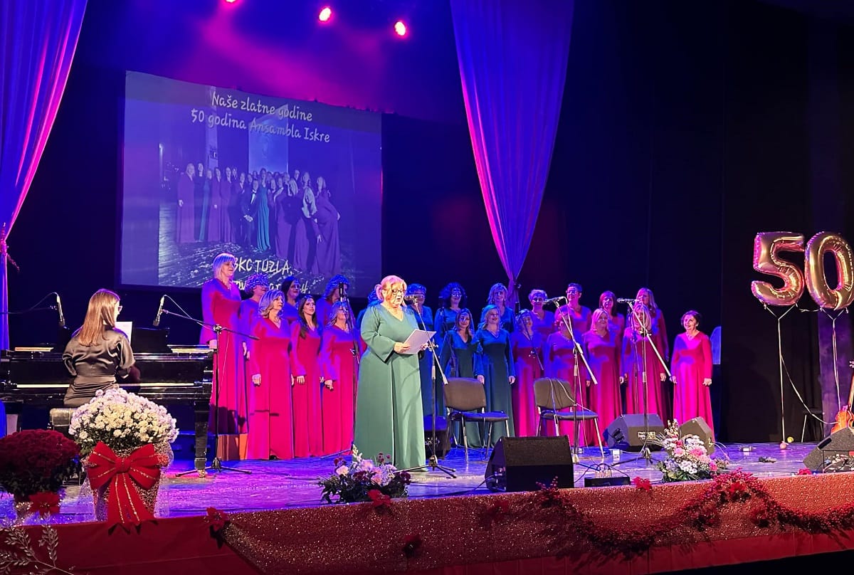 U BKC TK koncertom obilježen veliki jubilej: “50 godina Ansambla Iskre – naše zlatne godine”