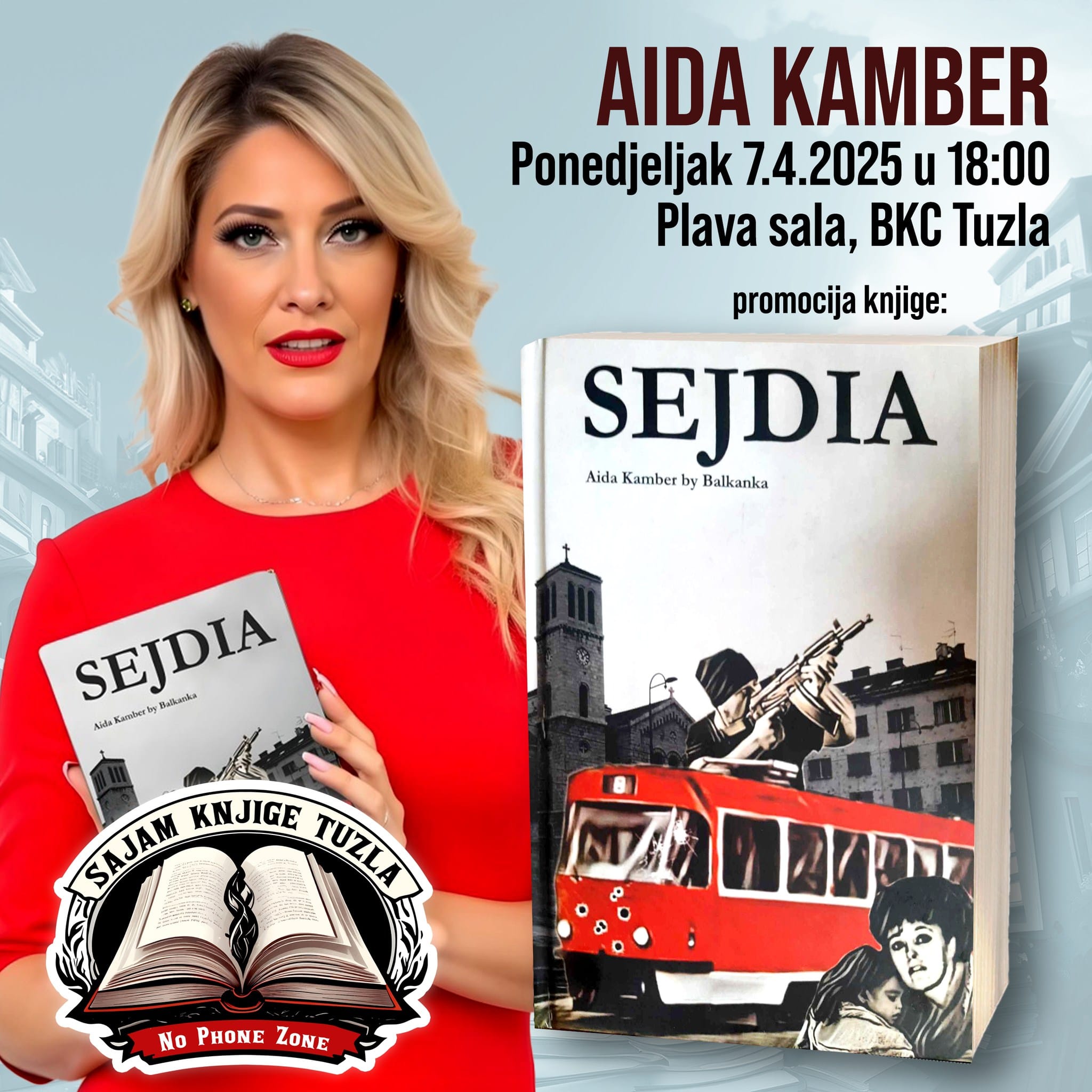 Promocija knjige “Sejdia”, autorice Aide Kamber, 7. aprila u BKC Tuzla